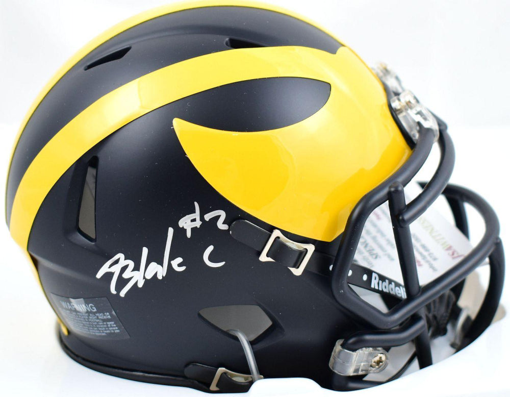 Michigan Wolverines autographed Mini Helmets – wowfactorsports